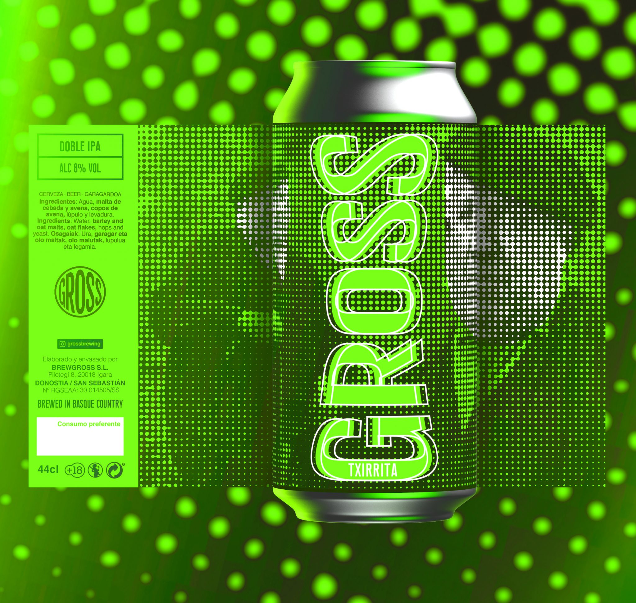 Txirrita DIPA - Cerveza Gross